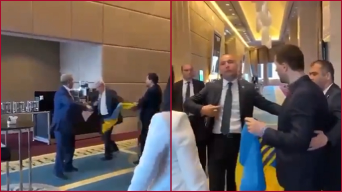 Ukrainian MP Punches Russian for Dragging His Country’s Flag From Him ...