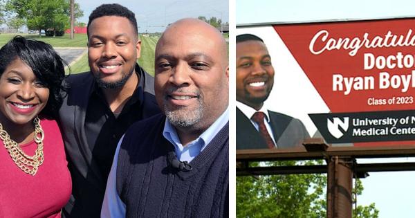 Parents Surprise Their Son with Billboard For Graduating Medical School ...